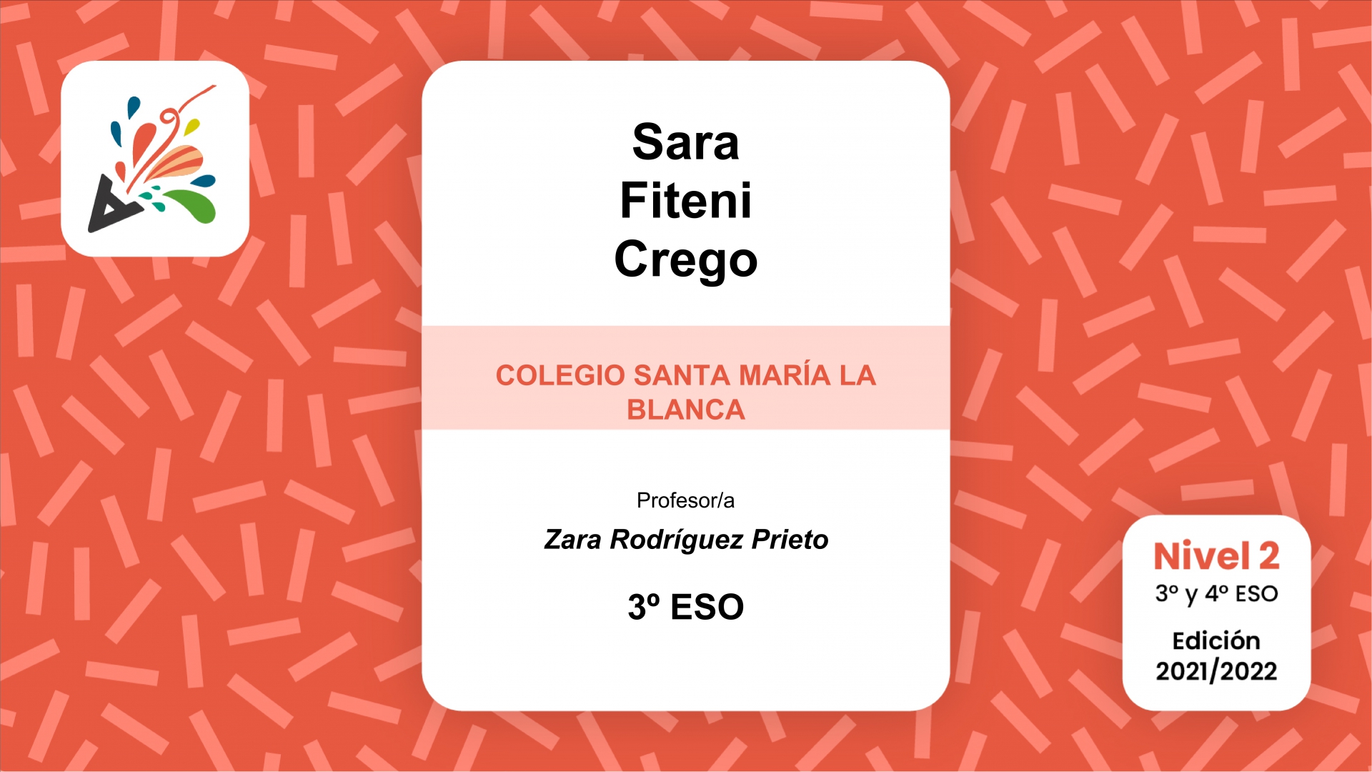 Microrrelato de Sara Fiteni Crego del COLEGIO SANTA MARÍA LA BLANCA